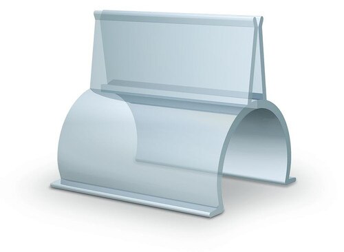 Round Sign Clip 1 1/2" Diameter for Sign Pole: Holds Rigid Media 3/32 ...