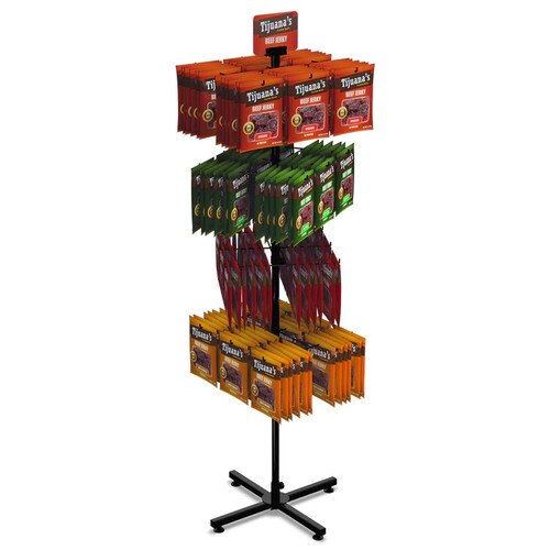 24 Hook Floor Spinner Rack for Hanging Merchandise up to 7.5"w - 4 ...
